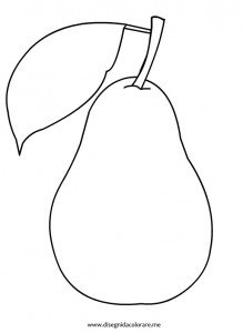 Pera da colorare - Disegni da colorare