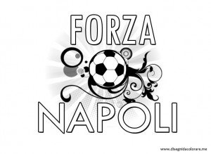 Scritta Forza Napoli - Disegni da colorare