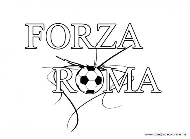 Forza Roma - Disegni da colorare