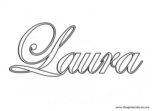Laura da colorare - Disegni da colorare