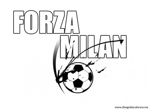 Forza Milan - Disegni da colorare