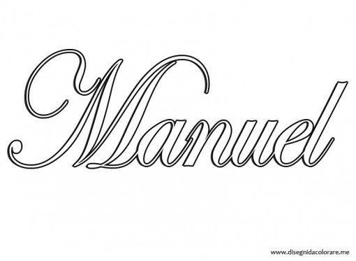 Nomi - Manuel - Disegni da colorare