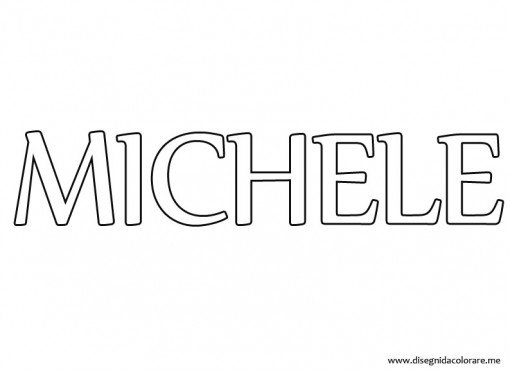 Michele - Disegni da colorare