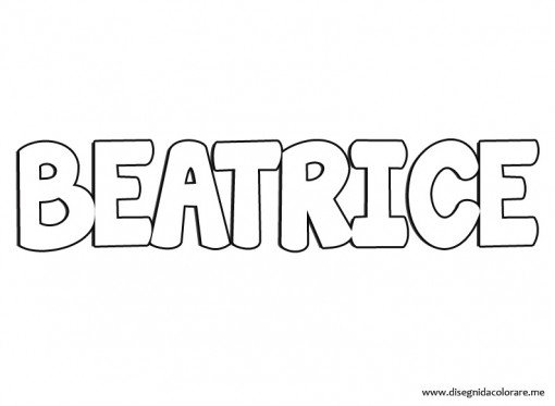 Beatrice - Disegni da colorare
