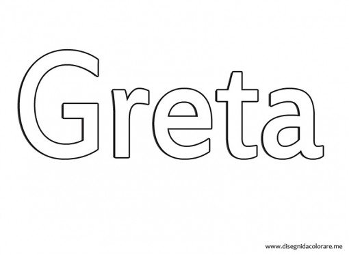 Greta - Disegni da colorare
