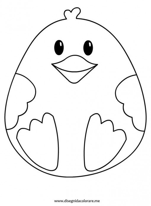 Disegno pulcino - Disegni da colorare