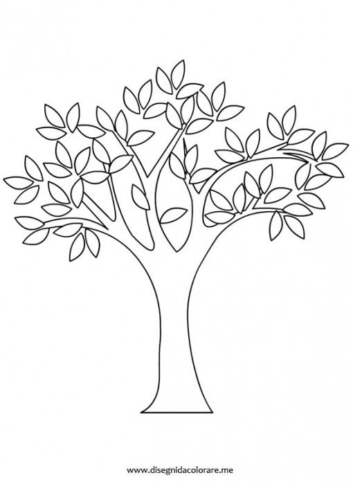 Albero in primavera - Disegni da colorare