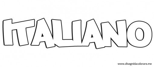 Italiano - Disegni da colorare