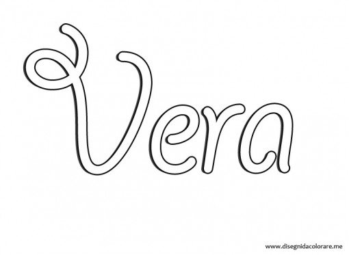 Vera - Disegni da colorare