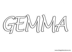 Gemma - Disegni da colorare
