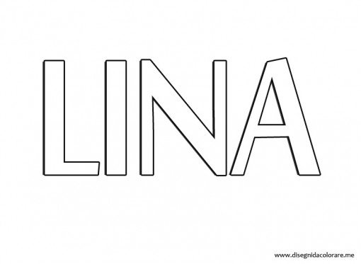 Lina - Disegni da colorare