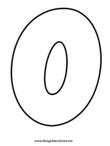 Lettera O da colorare - Disegni da colorare