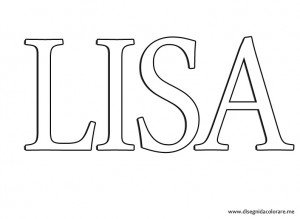 Lisa - Disegni da colorare
