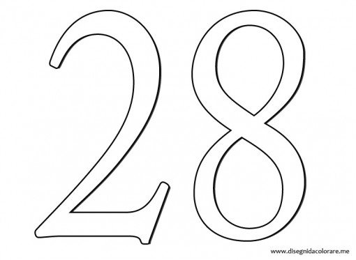 Numero 28 – Disegni da colorare