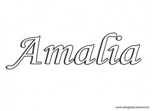 Amalia - Disegni da colorare