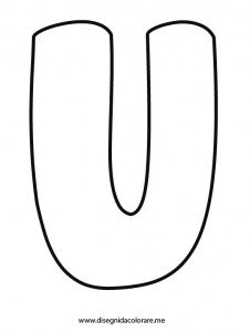 Lettera U da colorare - Disegni da colorare