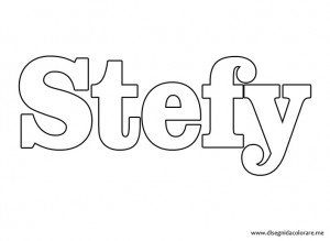 Stefy - Disegni da colorare