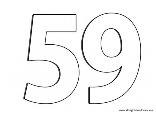 Numero 59 - Disegni da colorare