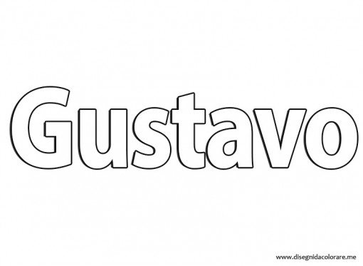 Gustavo - Disegni da colorare