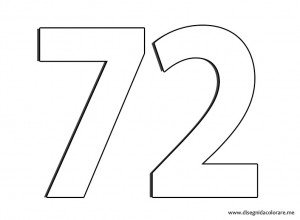 Numero 72 - Disegni da colorare