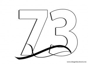 Numero 73 - Disegni da colorare