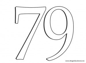 Numero 79 - Disegni da colorare