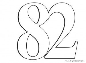 Numero 82 - Disegni da colorare