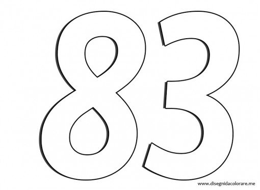 Numero 83 - Disegni da colorare