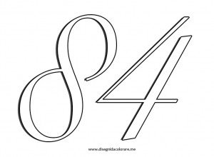 Numero 84 - Disegni da colorare