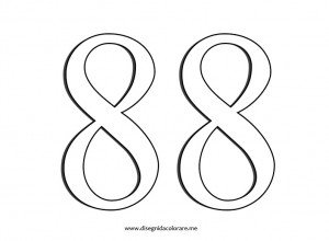 Numero 88 - Disegni da colorare
