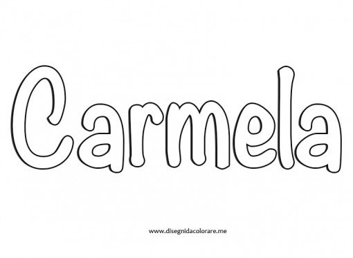 Carmela - Disegni da colorare