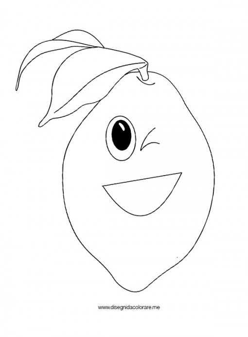 Limone cartoon - Disegni da colorare