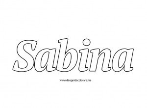 Sabina - Disegni da colorare