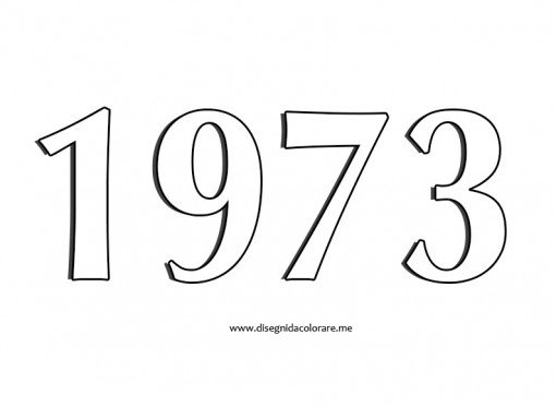 Anno 1973 - Disegni da colorare