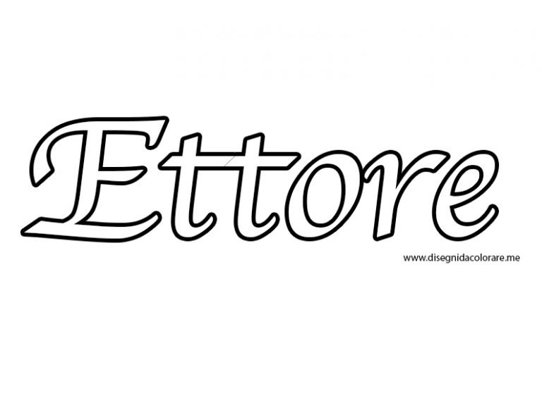 Ettore nome da colorare - Disegni da colorare