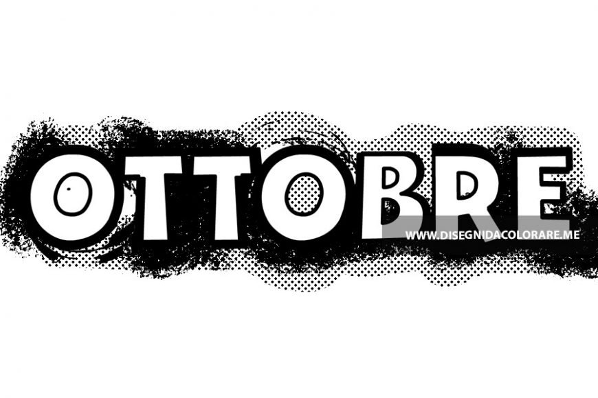 Mese di Ottobre - Disegni da colorare