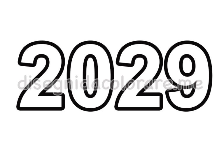 Numero 2029 - Disegni da colorare