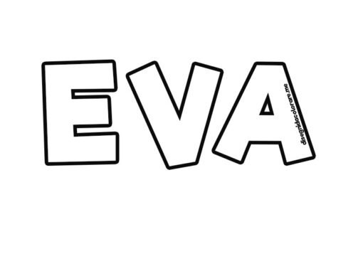 Eva nome - Disegni da colorare