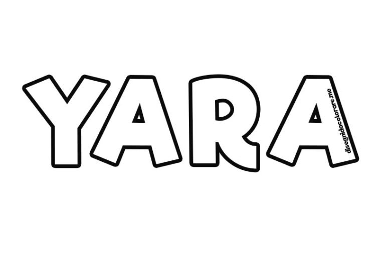 Yara nome - Disegni da colorare