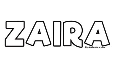 Zaira nome - Disegni da colorare