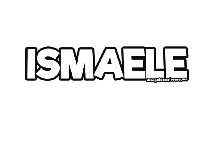 Ismaele nome - Disegni da colorare