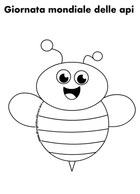 Giornata mondiale delle api - Disegni da colorare