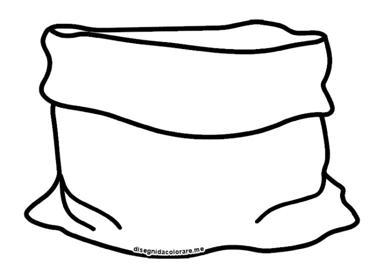 Sacco di Babbo Natale aperto - Disegni da colorare