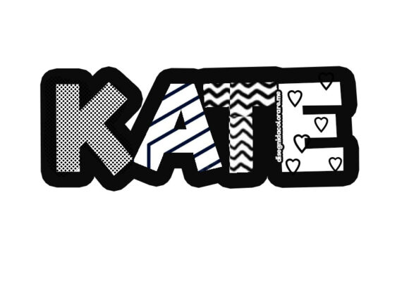 Kate nome - Disegni da colorare