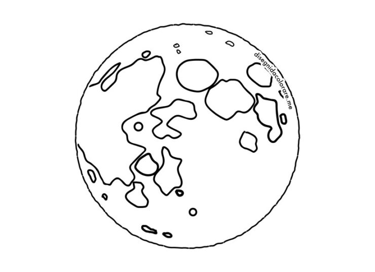 Disegno Luna - Disegni da colorare