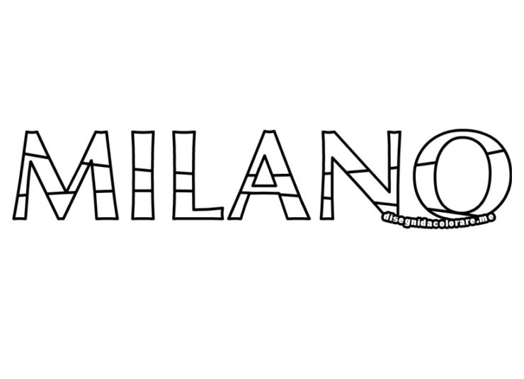Milano - Disegni da colorare
