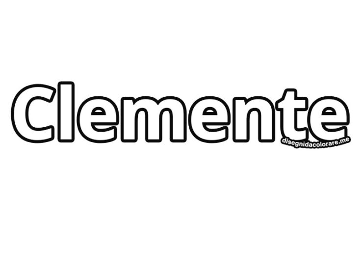 Clemente - Disegni da colorare