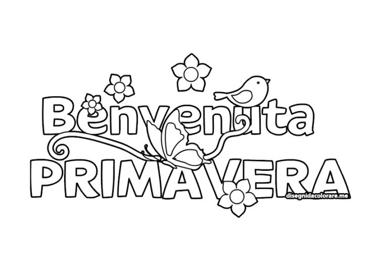 Benvenuta primavera - Disegni da colorare