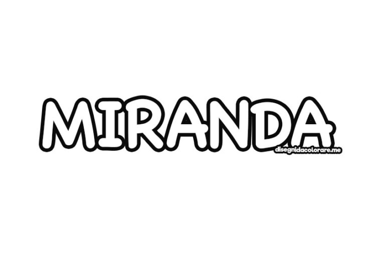 Miranda - Disegni da colorare