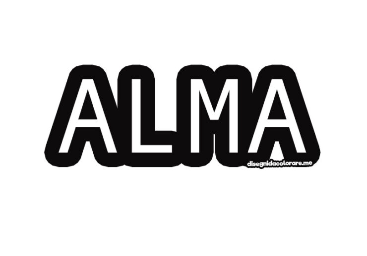Alma - Disegni da colorare